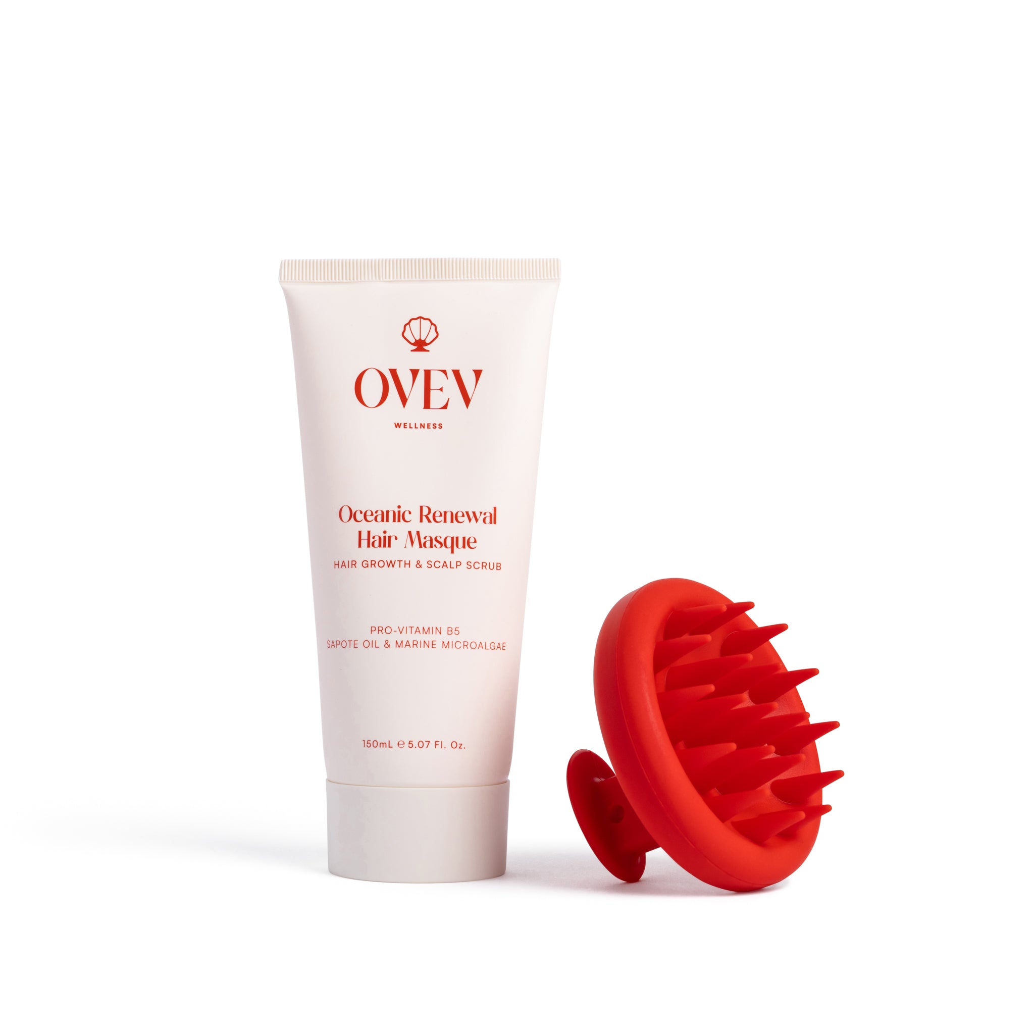 Two-Step Hair Renewal Bundle | Best Hair Mask & Scalp Brush – OVEV Wellness